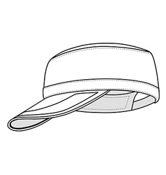 Outline cap Royalty Free Vector Image - VectorStock