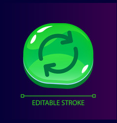 Colorful glossy buttons set Royalty Free Vector Image