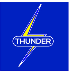 Thunder lightning logo concept design templ Vector Image