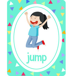 Jump Flashcard Vector Images (38)