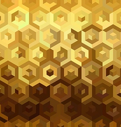 Gold pattern low poly triangle geometry fancy Vector Image