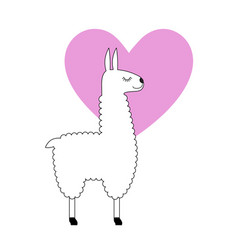 Two flamingos in love Royalty Free Vector Image