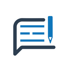 Write a note icon Royalty Free Vector Image - VectorStock