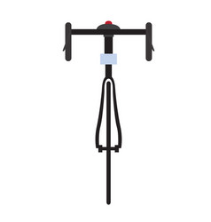 Bicycle front view Royalty Free Vector Image - VectorStock