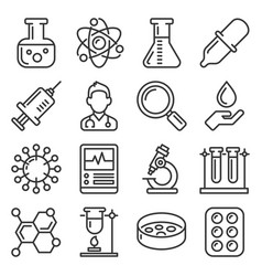 Chemistry and science icon Royalty Free Vector Image