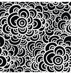Simple mono floral pattern Royalty Free Vector Image
