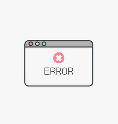 Error pop up window Royalty Free Vector Image - VectorStock