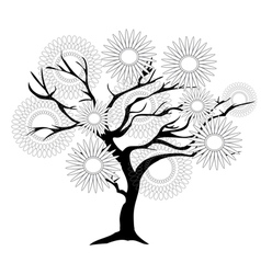 Tree with leaves Royalty Free Vector Image - VectorStock