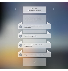 Blurred web design template Royalty Free Vector Image