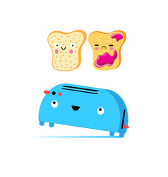 Green toaster kitchen Royalty Free Vector Image