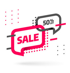 Outlet banner design Royalty Free Vector Image