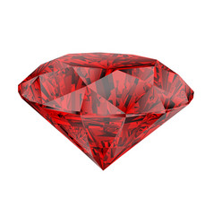 Round frame made of realistic red rubies with Vector Image