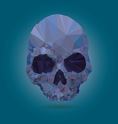 Skull low poly Royalty Free Vector Image - VectorStock