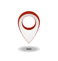 Set of colour map location signs markers Vector Image