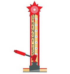 Test your strength Royalty Free Vector Image - VectorStock