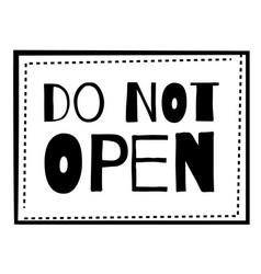 Do not open rubber stamp Royalty Free Vector Image