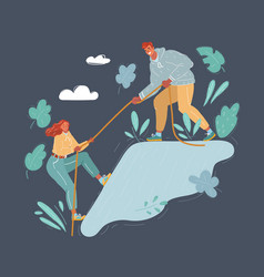 Business friend helping each other icon symbol Vector Image Business friend helping each other icon symbol Vector Image