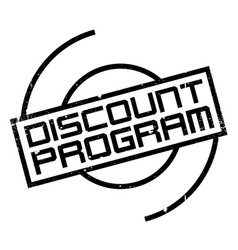 Discount program rubber stamp Royalty Free Vector Image