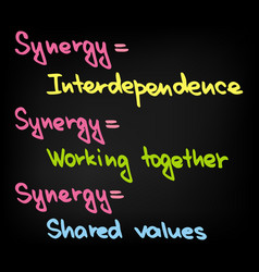 Motivation synergy effect Royalty Free Vector Image