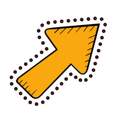 Pointer direction up symbol clip art Royalty Free Vector