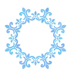 Ornamental round border for greeting cards Vector Image