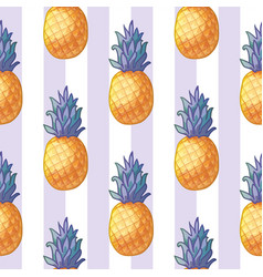 Pineapple repeating background abstract Royalty Free Vector
