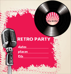Retro party - background Royalty Free Vector Image