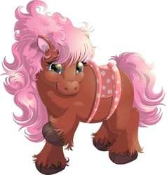 Little beautiful pony Royalty Free Vector Image