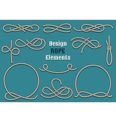 Seamless rope elements Royalty Free Vector Image