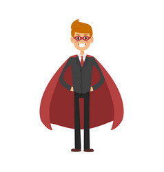 Superhero back isolated Royalty Free Vector Image