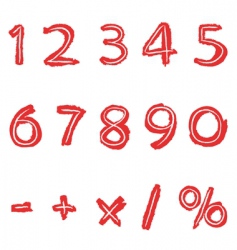 Cartoon numbers Royalty Free Vector Image - VectorStock