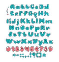 Cartoon bubble letters quote and phrase omg Vector Image