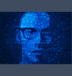 Electronic skull Royalty Free Vector Image - VectorStock