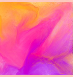 Bright pink orange watercolor splash background Vector Image