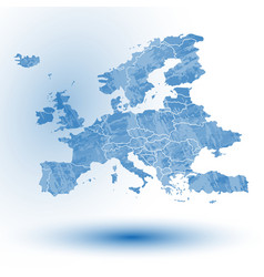 Europe map background Royalty Free Vector Image