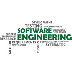 Word cloud software development Royalty Free Vector Image