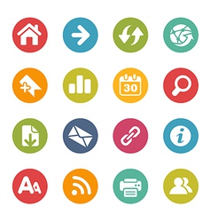 Web navigation icons Royalty Free Vector Image