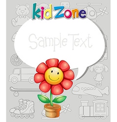 Border design with lots of toys Royalty Free Vector Image