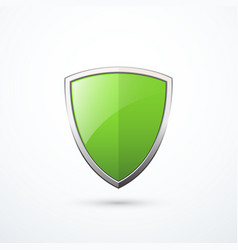 Green shield icon Royalty Free Vector Image - VectorStock