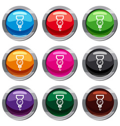 Spring scale icon cartoon style Royalty Free Vector Image