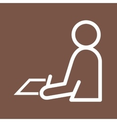 Taking test Royalty Free Vector Image - VectorStock