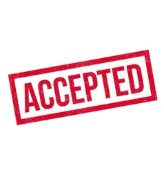 Accepted rubber stamp Royalty Free Vector Image
