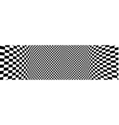Checker pattern mesh in 3d dimensional Royalty Free Vector