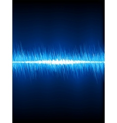 Set energy chaotic waves sound or energy waves Vector Image