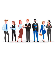 Business team set Royalty Free Vector Image - VectorStock