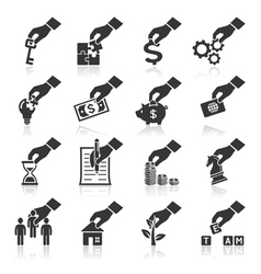 Business icons Royalty Free Vector Image - VectorStock