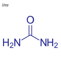 Urea molecule and formula Royalty Free Vector Image