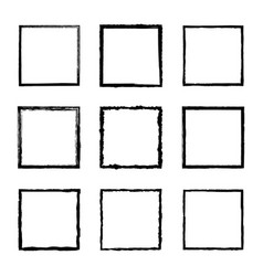 Unfilled frames and borders set hand drawn Vector Image