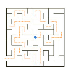Simple maze Royalty Free Vector Image - VectorStock