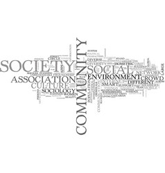 Sociology word cloud concept Royalty Free Vector Image